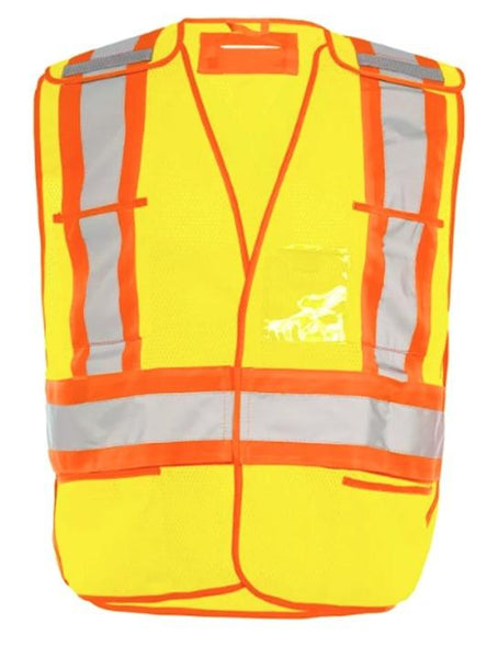 Ground Force Universal 5 Pt. Tearaway Mesh Traffic Vest - TV1 – JobSite ...
